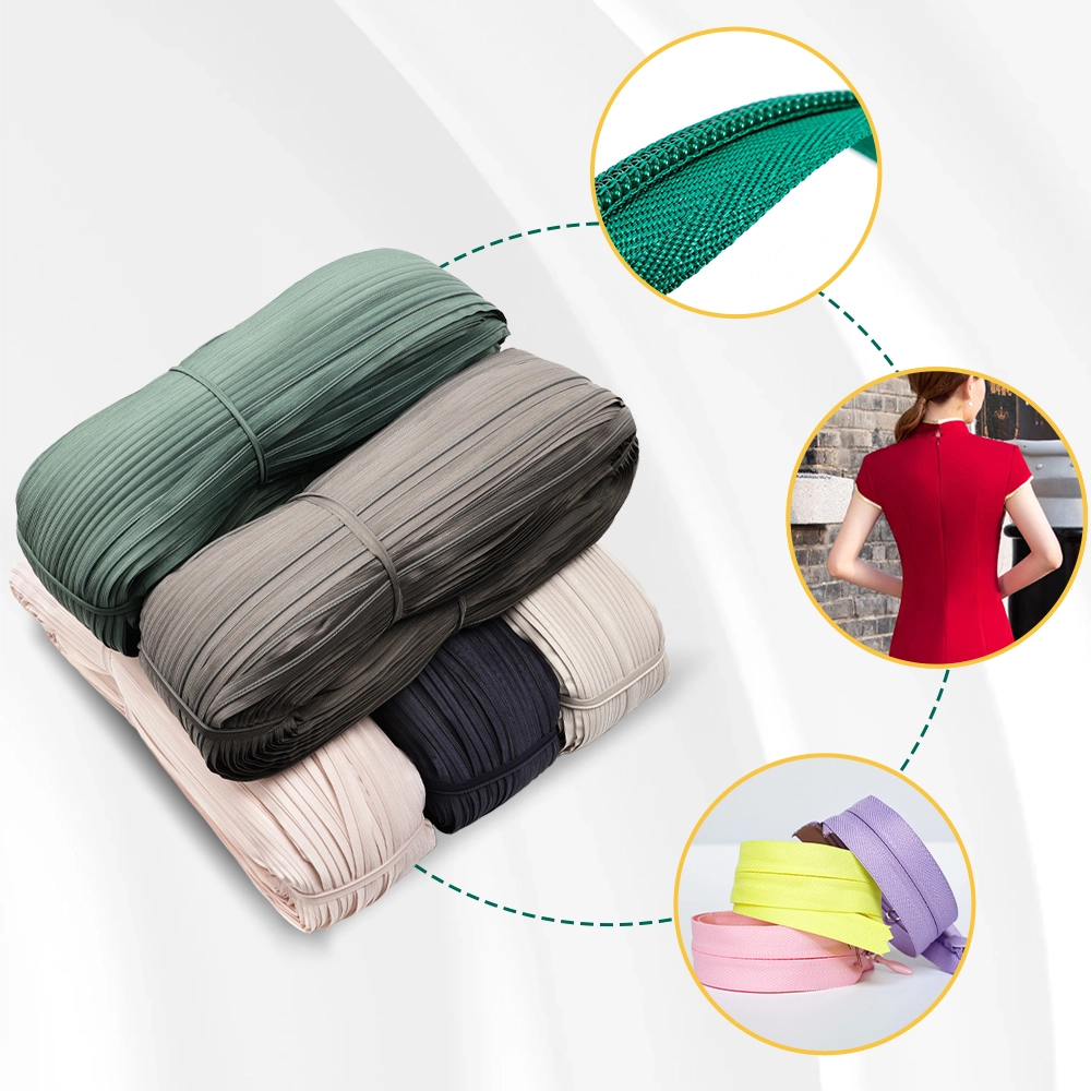 Custom Size Weight Color 3# Long Chain Invisible Zippers Rolls For ...