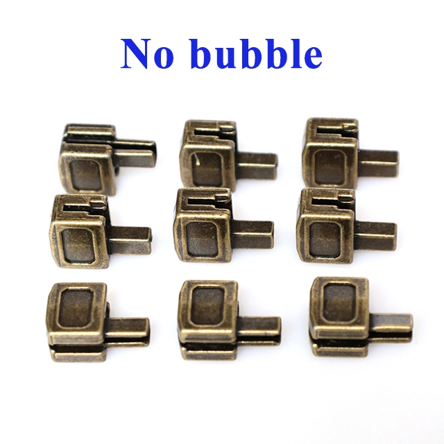 Zipper Components Pin Box Punching Zipper Accessories Custom Size Zinc ...